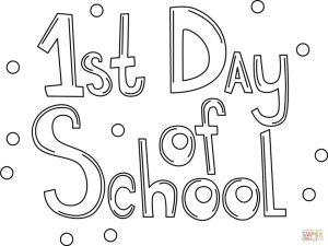 20 Free First Day of School Coloring Pages for Kids
