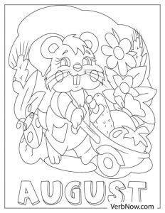 15 Free August Coloring Pages for Kids and Adults