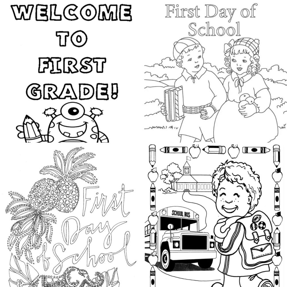 20 Free First Day Of School Coloring Pages For Kids 20 Free First Day Of School Coloring Pages For Kids