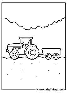 20 Free Tractor Coloring Pages for Kids and Adults - Blitsy