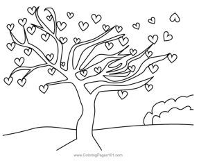 25 Free Tree Coloring Pages for Kids and Adults
