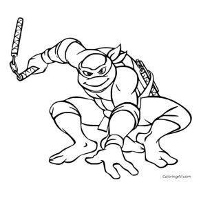 20 Free Ninja Turtle Coloring Pages for Kids and Adults
