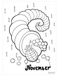 20 Free November Coloring Pages for Kids and Adults