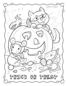20 Free October Coloring Pages for Kids and Adults