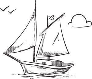 25 Free Boat Coloring Pages for Kids and Adults - Blitsy