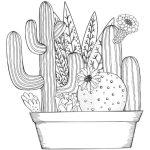 15 Free Cactus Coloring Pages for Kids and Adults
