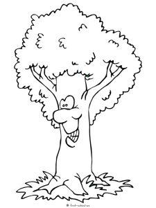 25 Free Tree Coloring Pages for Kids and Adults