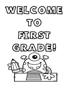20 Free First Day of School Coloring Pages for Kids