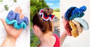 25 Free Crochet Scrunchie Patterns (Easy PDF Pattern)