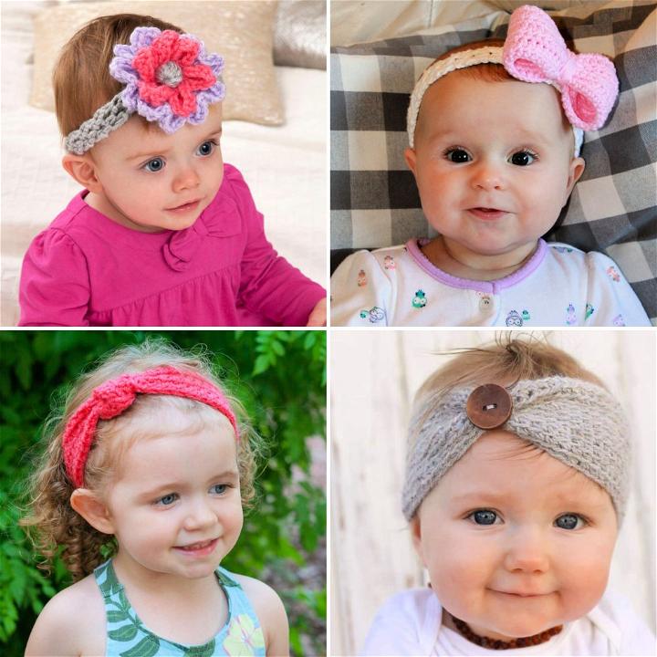 25 Free Crochet Baby Headband Patterns (Easy Pattern) - Blitsy 25 Free Crochet Baby Headband Patterns (Easy Pattern) - Blitsy