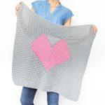 25 Free Crochet Heart Blanket Patterns - Blitsy