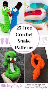 25 Free Crochet Snake Patterns (Amigurumi Pattern)