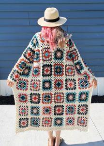 35 Free Crochet Granny Square Cardigan Patterns - Blitsy