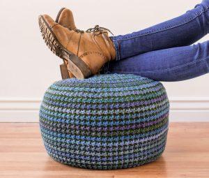 25 Free Crochet Pouf Patterns (Crochet Ottoman Pattern) - Blitsy