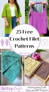 25 Easy and Free Filet Crochet Patterns for Beginners - Blitsy