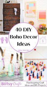 40 DIY Boho Decor Ideas on A Budget - Blitsy