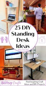25 Homemade DIY Standing Desk Plans To Build Your Own - Blitsy