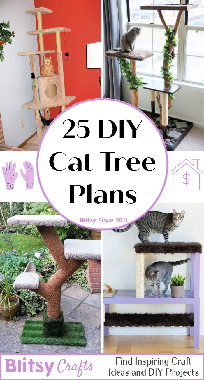 25 Free DIY Cat Tree Plans With Detailed Instructions Blitsy
