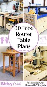 30 Free DIY Router Table Plans (PDF Included) - Blitsy