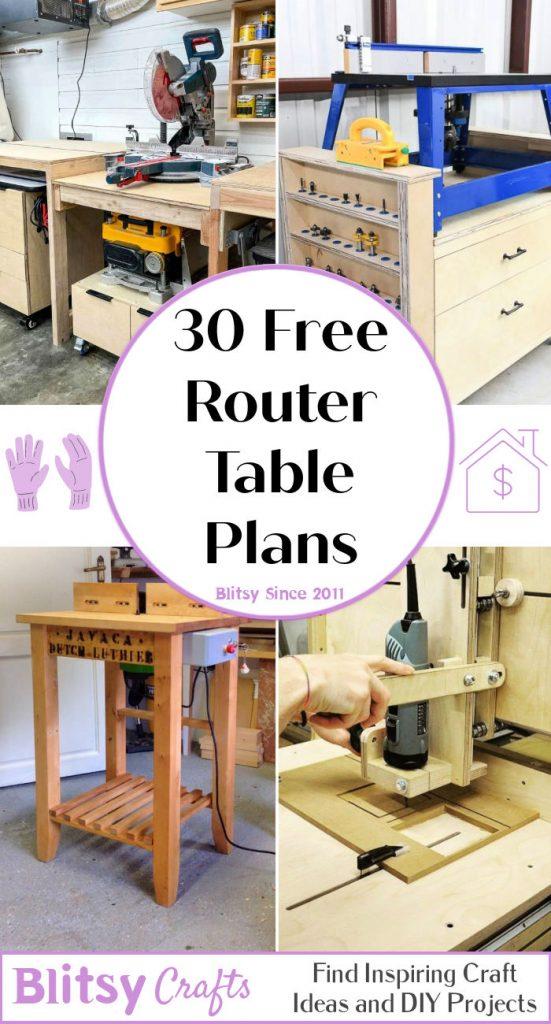 30 Free DIY Router Table Plans (PDF Included) - Blitsy