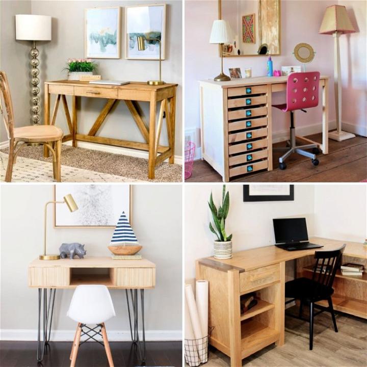 25 DIY Computer Desk Ideas and Plans to Build Your Own Desk - Blitsy