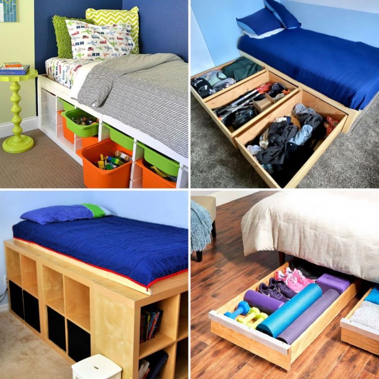 25 DIY Craft Table Ideas with Storage and Easy To Build - Blitsy