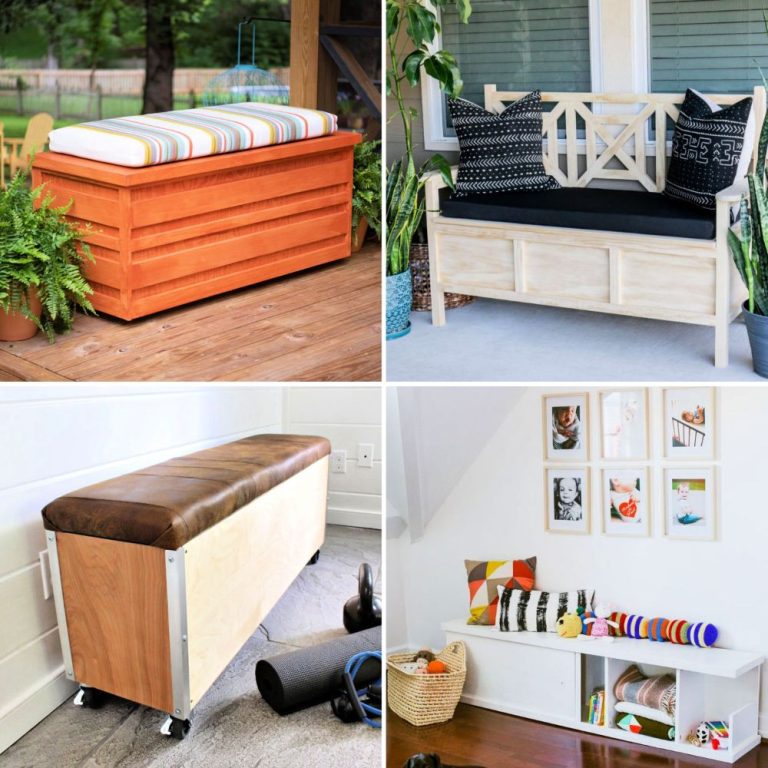 25 DIY Craft Table Ideas with Storage and Easy To Build - Blitsy