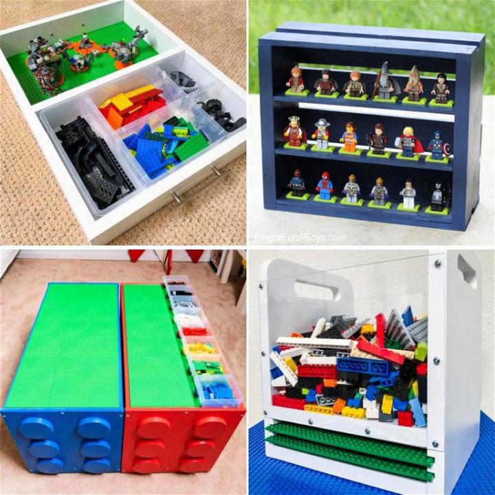 25 Homemade DIY Lego Table Plans with Storage - Blitsy