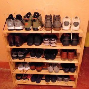 25 Wooden Pallet Shoe Rack Ideas and Plans - Blitsy